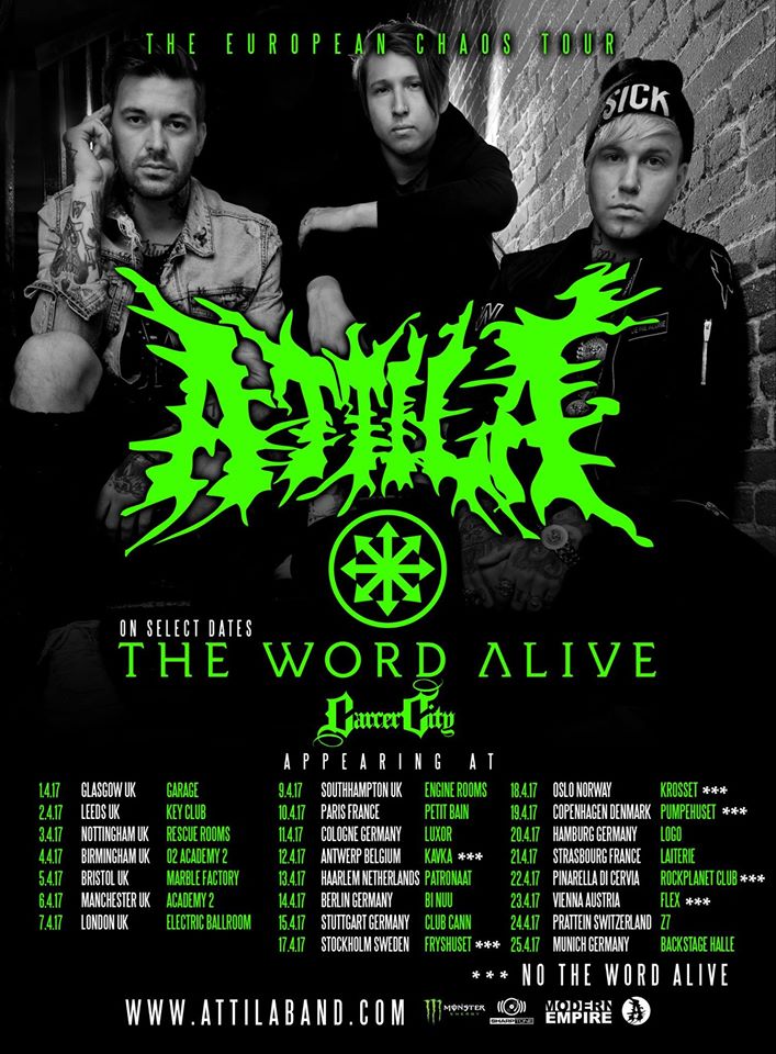 Attila Announce Another Support Act European/UK Tour | Strife Mag