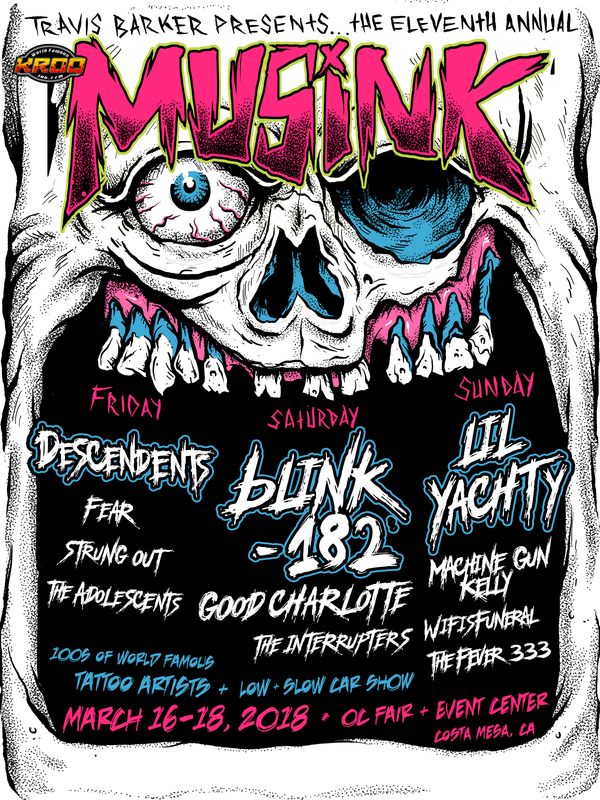 Travis Barker Announces Blink-182, Good Charlotte, Machine Gun Kelly ...