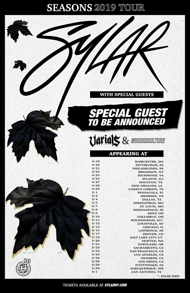 Sylar Announce Massive Headliner Tour With Varials & GroundCulture ...